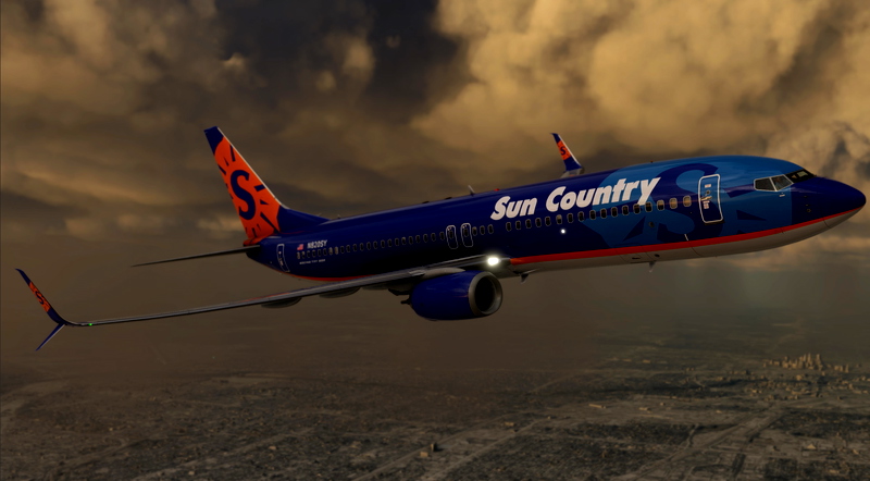 Sun Country N820SY SSW PMDG 737-800 4K w/ PMDG Config for Microsoft ...