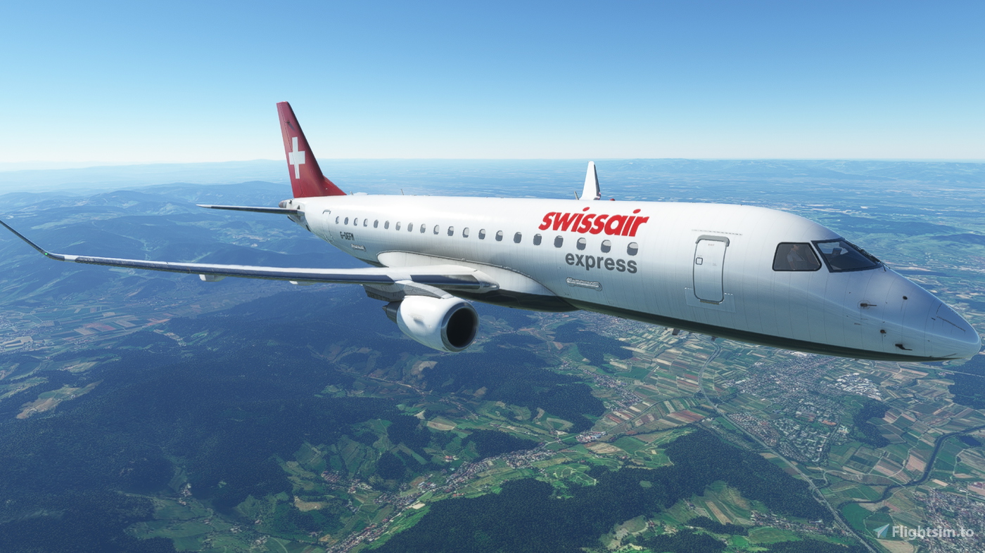 Swissair Express Long Winglets Fictional - FSS E175 for Microsoft ...