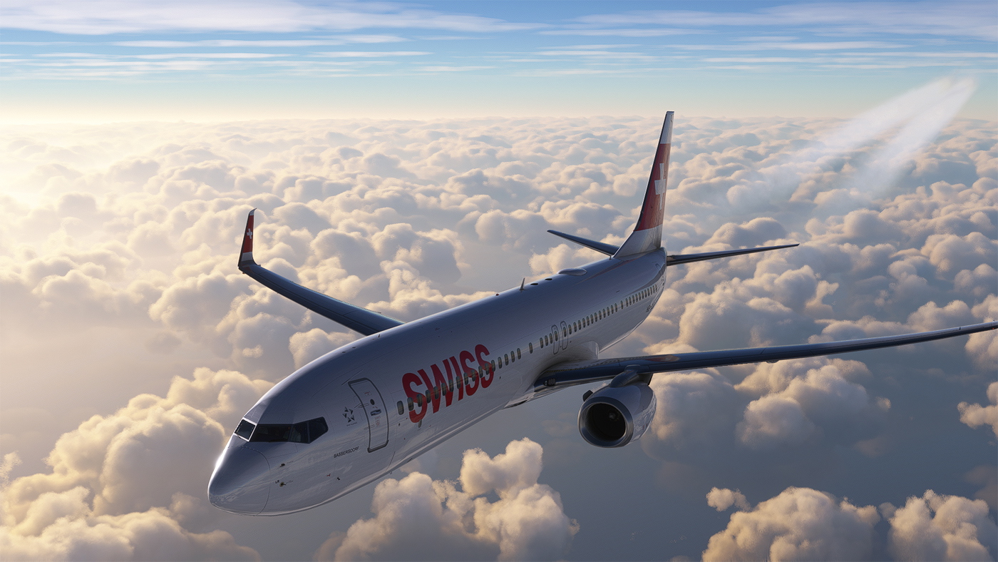 Swiss PMDG 737-900ER Scimitar Livery för Microsoft Flight Simulator | MSFS