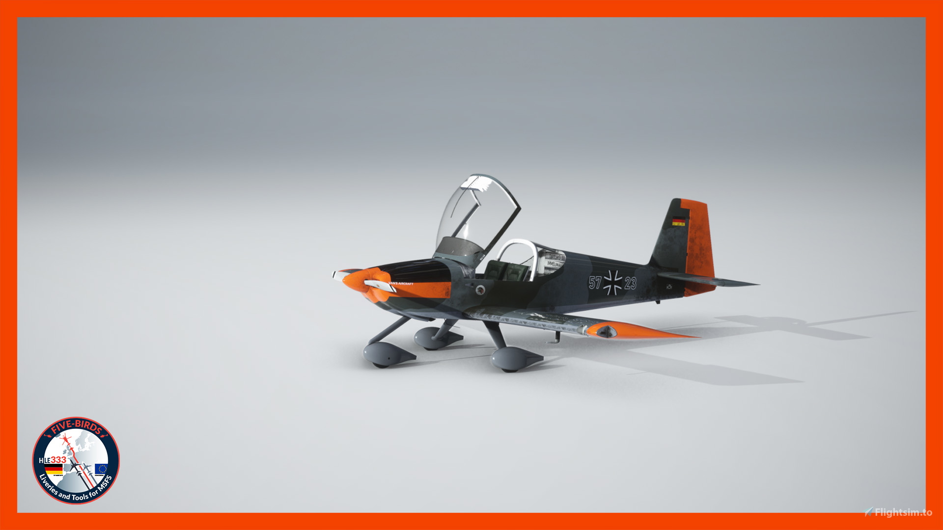 SWS Van´s Aircraft RV-14A Livery - Vintage German Airforce 57+23 for ...