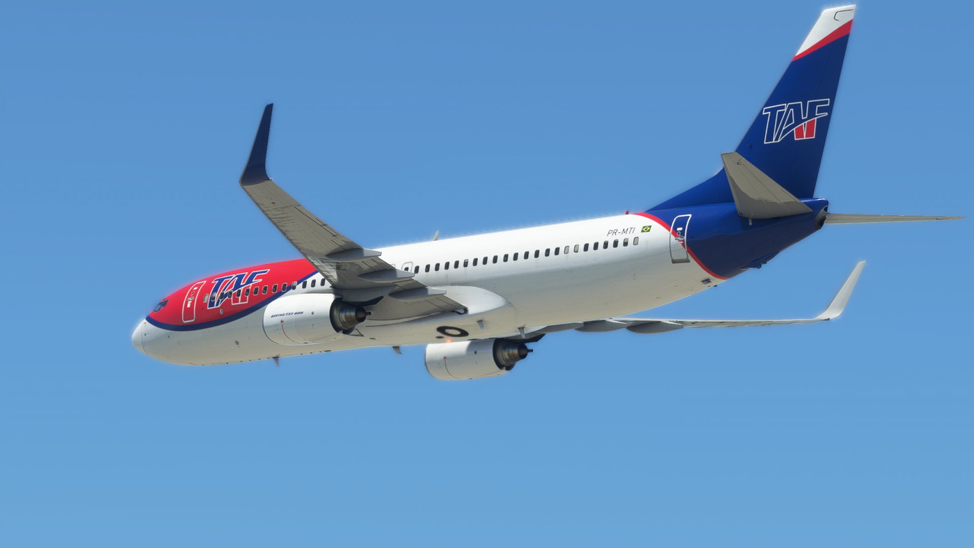 TAF 737-800 PR-MTI PMDG for Microsoft Flight Simulator | MSFS