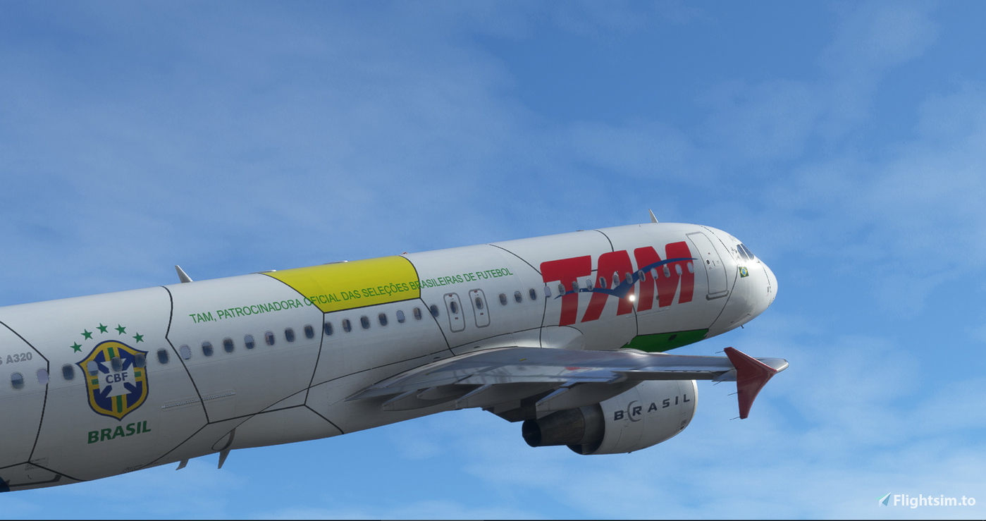 TAM (2010 World Cup) | PR-MAP | Fenix A320 | 8K for Microsoft Flight ...
