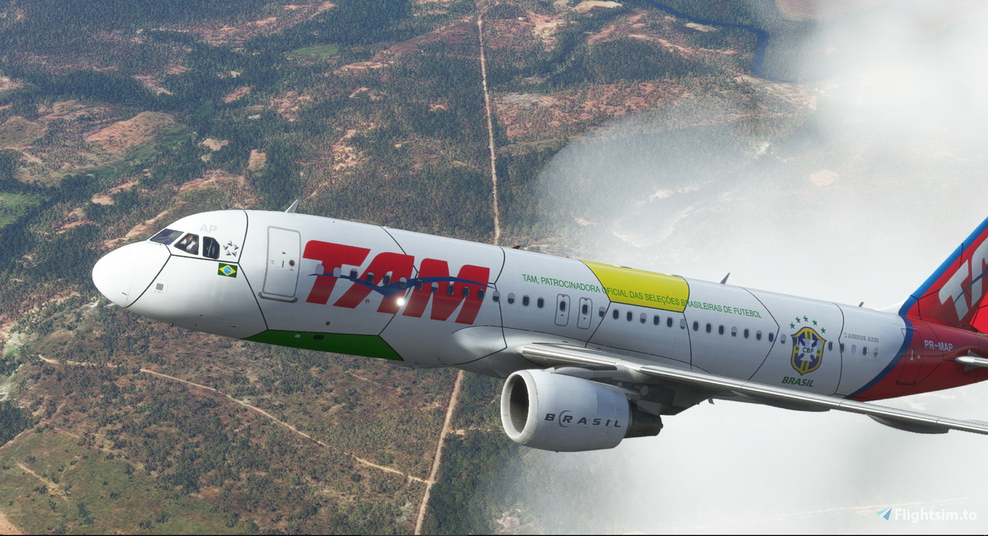 TAM (2010 World Cup) | PR-MAP | Fenix A320 | 8K for Microsoft Flight ...