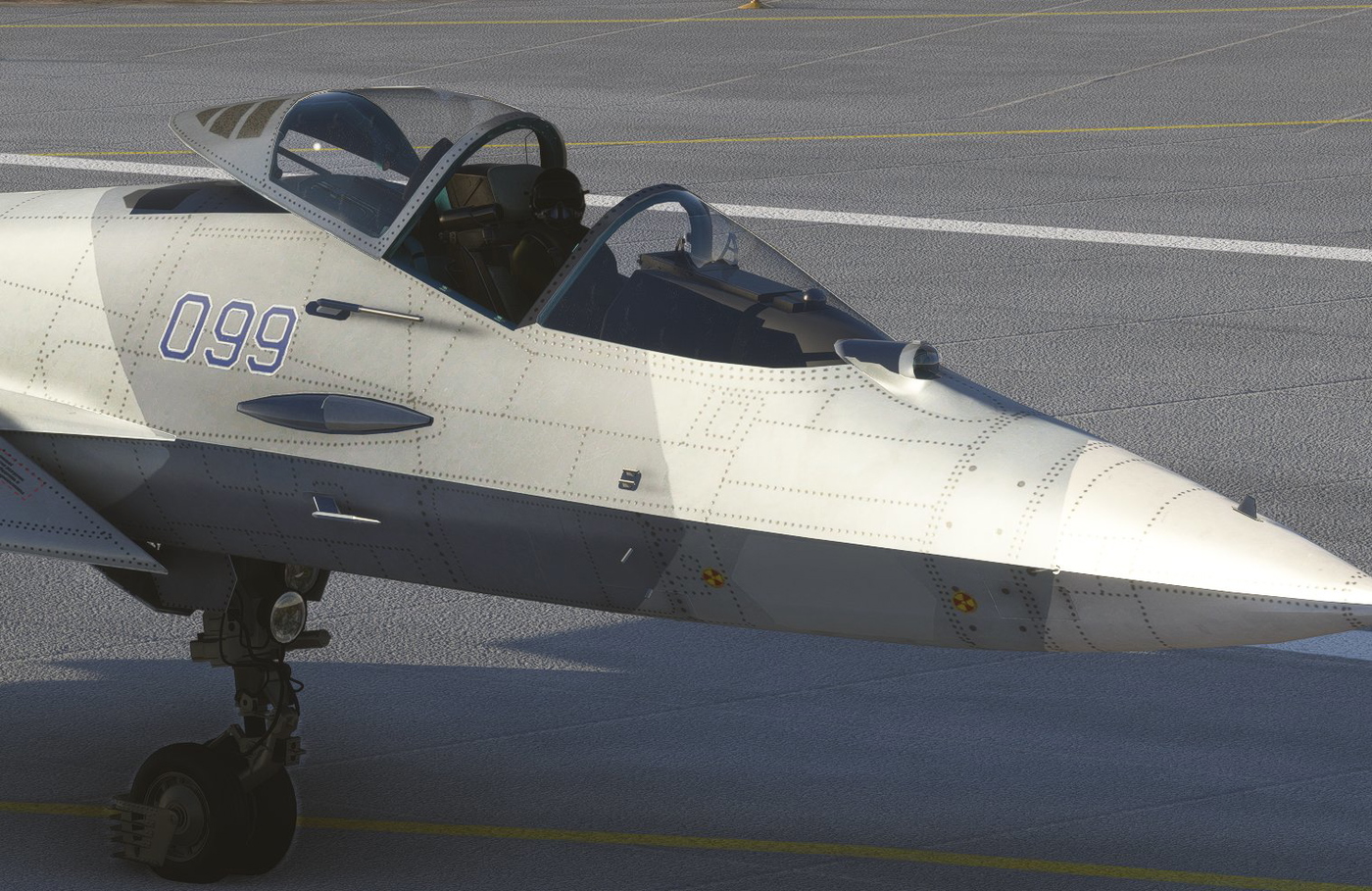 Test livery of Top gun 2 SU-57 för Microsoft Flight Simulator | MSFS