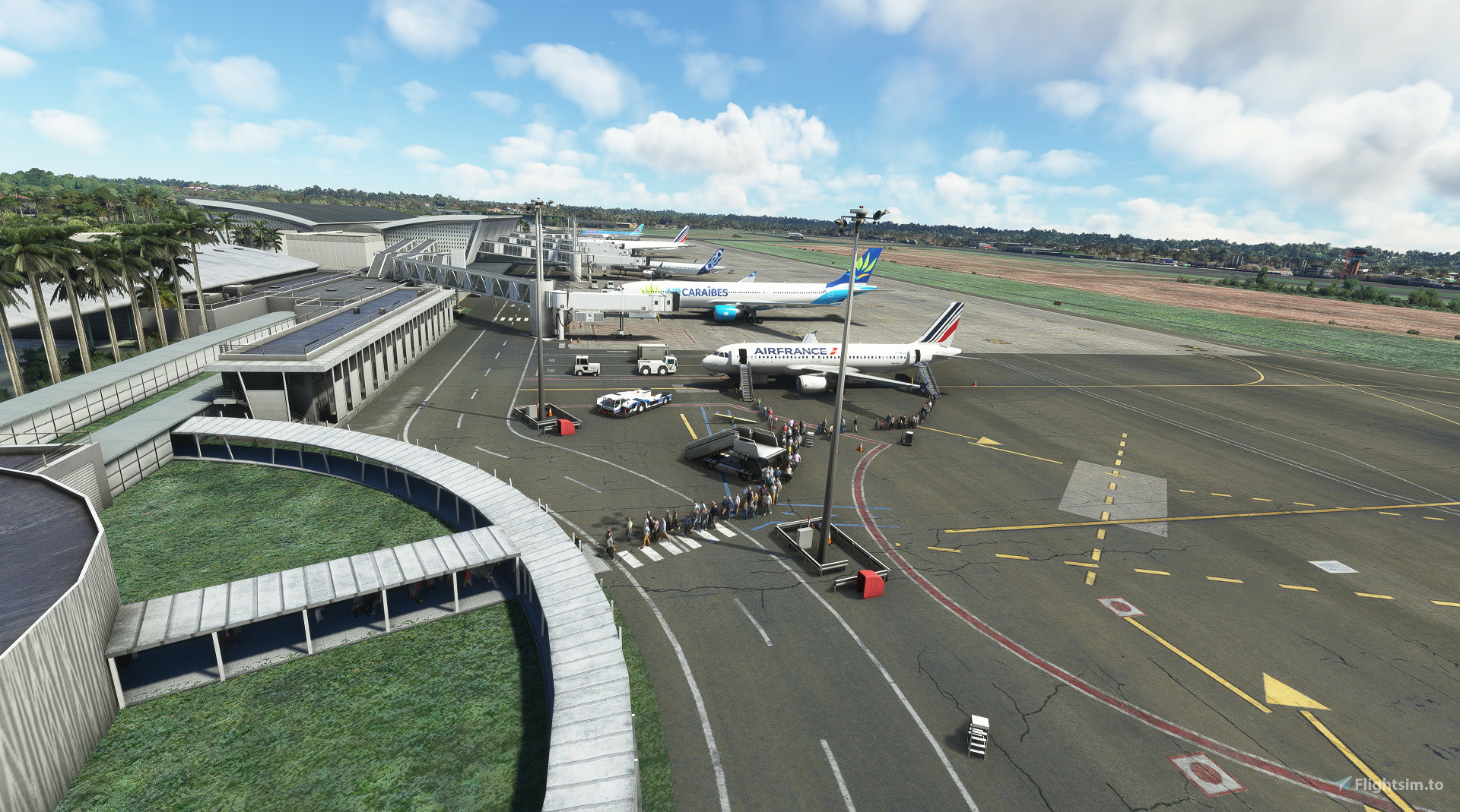 TFFR LE RAIZET POINT A PITRE Taxi2gate GSX profile für Microsoft Flight ...