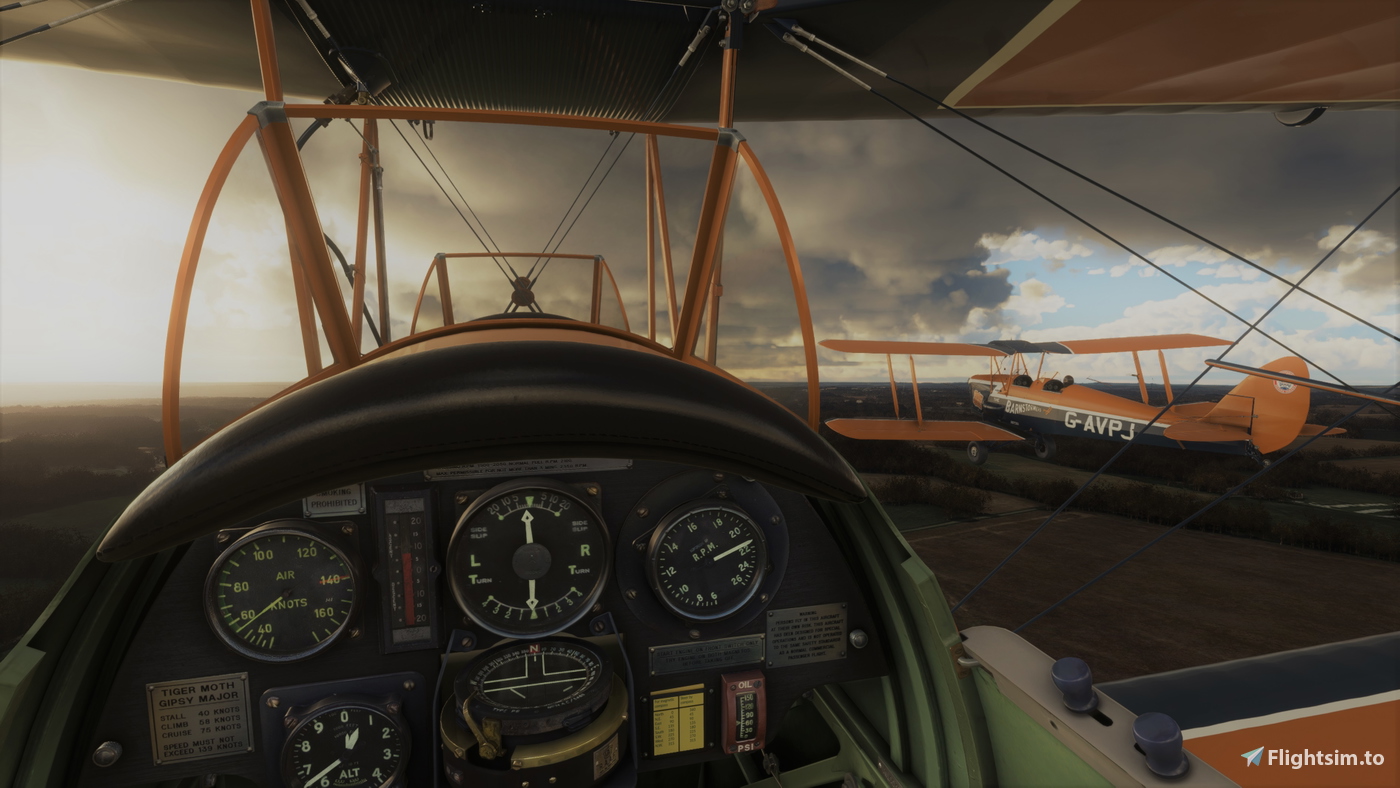 The Barnstormers Flying Circus Tiger Moths for Microsoft Flight ...