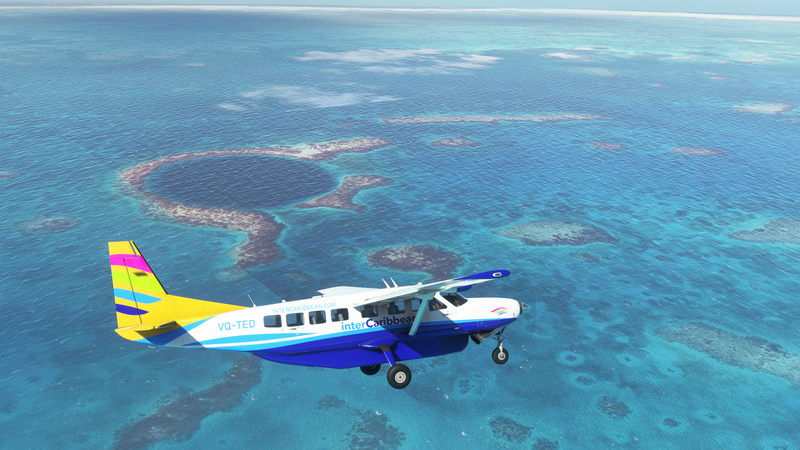 The Great Blue Hole Belize Flight Plan for Microsoft Flight Simulator ...