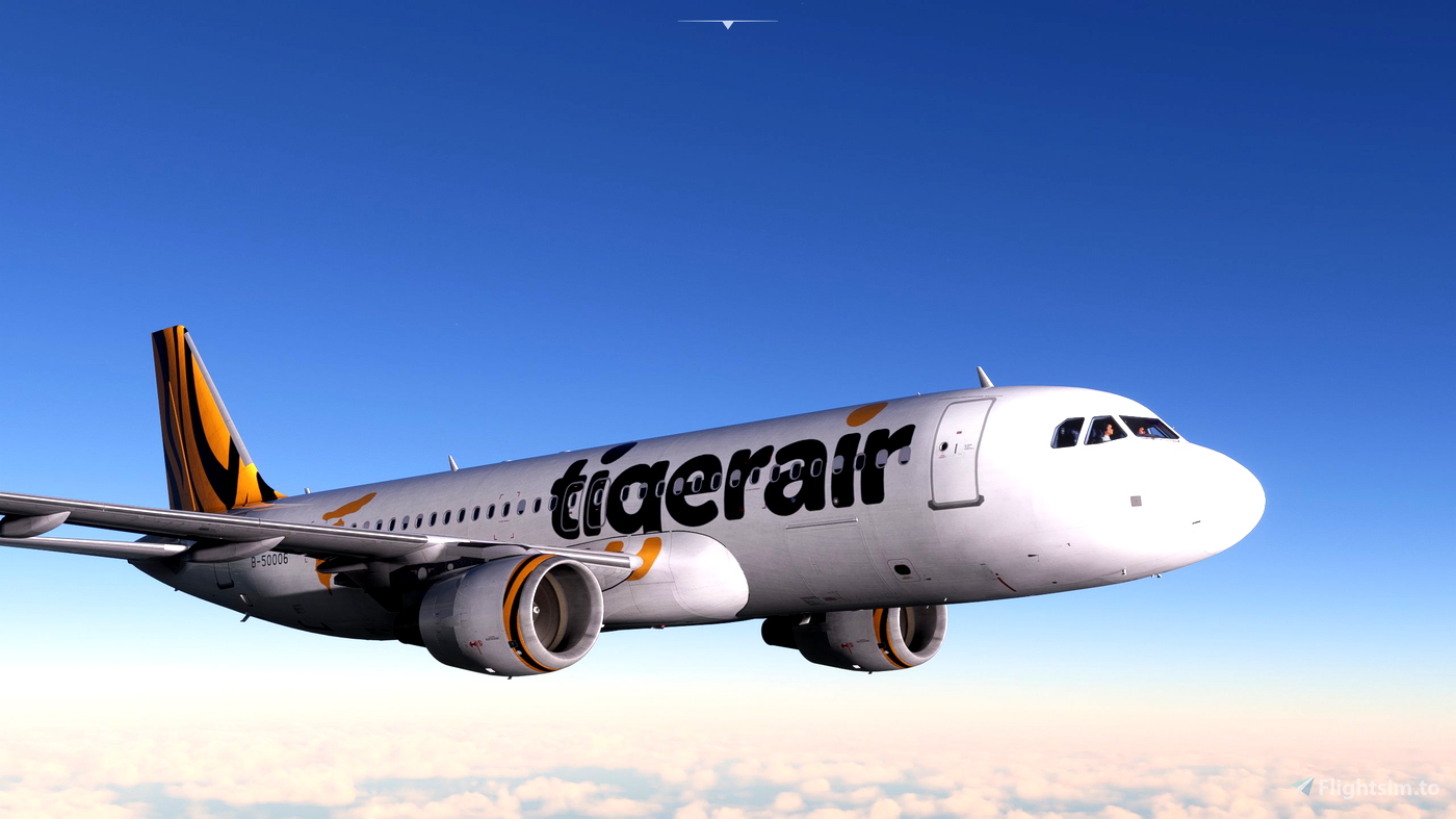 TigerAir Taiwan B-50006 For Fenix A320 对于 Microsoft Flight Simulator | MSFS
