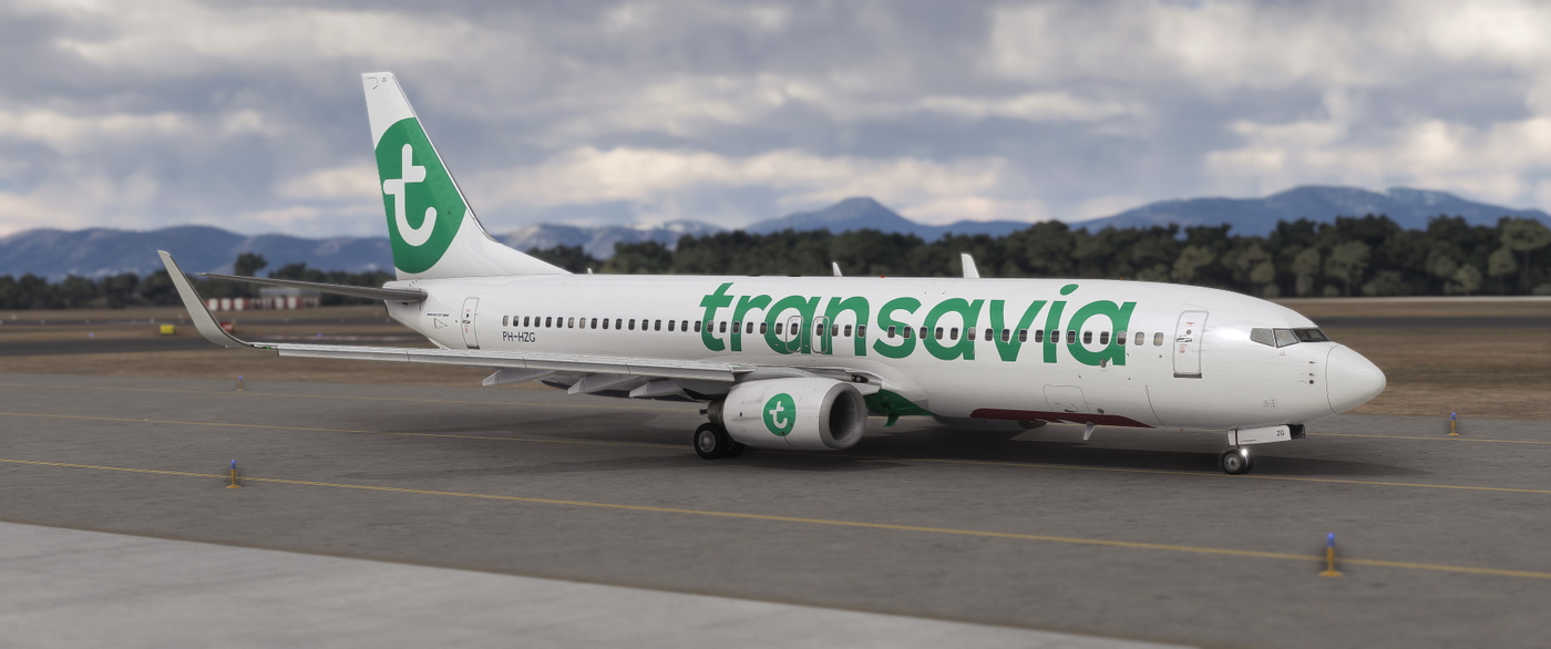 Transavia 737-8K2 PH-HZ* mini pack 对于 Microsoft Flight Simulator | MSFS