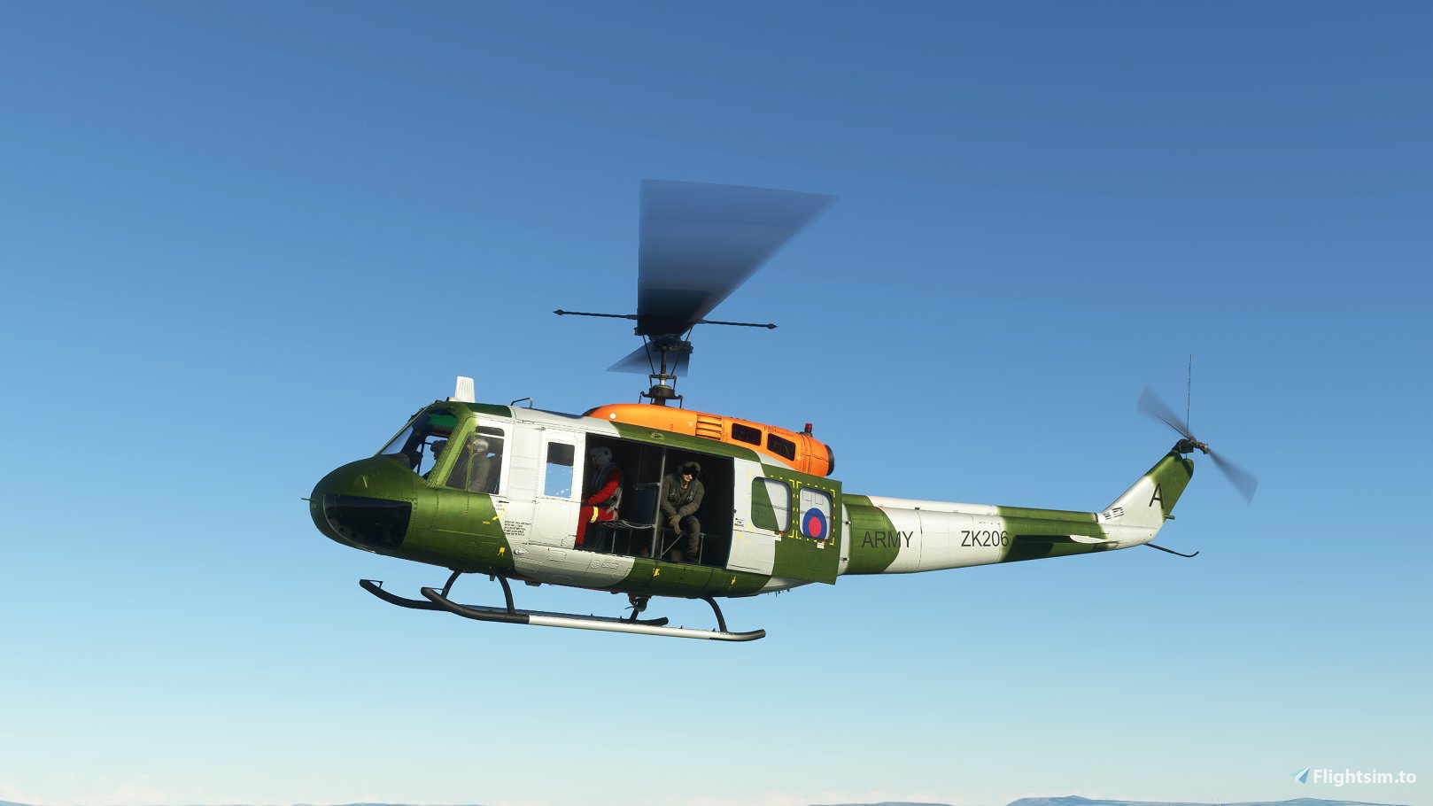 U.K. Army Corp livery Bell 212 for Taog44 UH-1H - MSFS Add-on ...