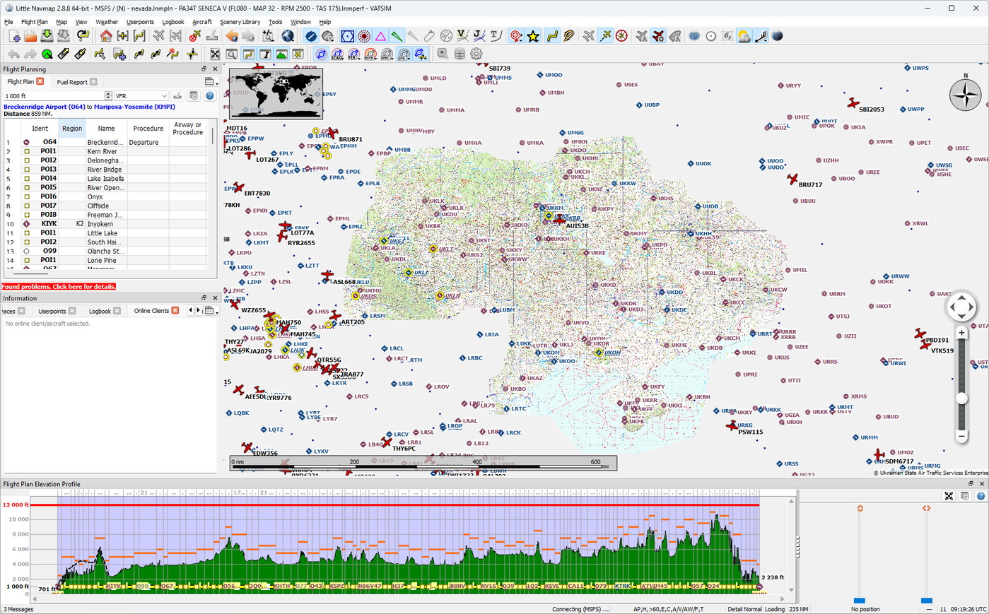 Ukraine VFR Map for Little Navmap for Microsoft Flight Simulator | MSFS