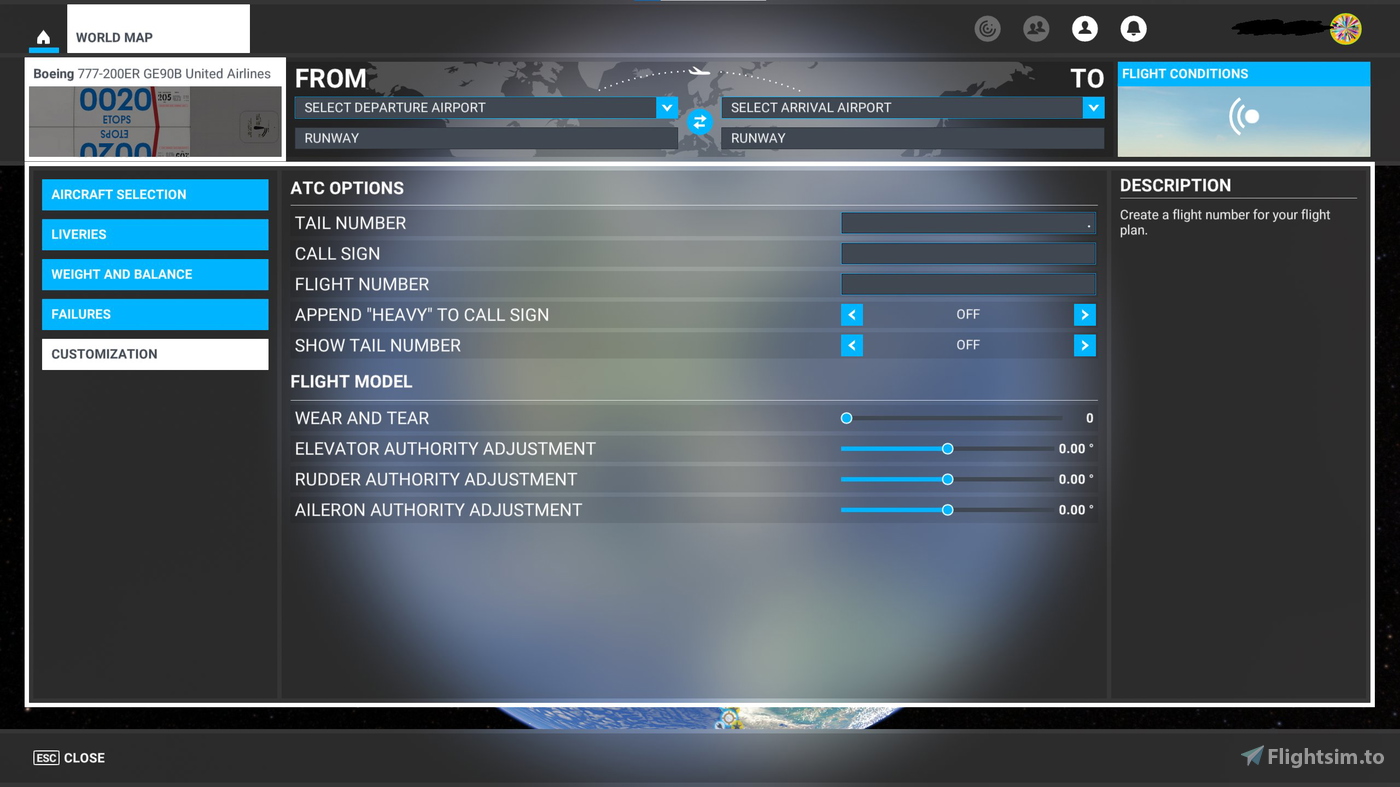 UNITED AIRLINES N69020 for Microsoft Flight Simulator | MSFS