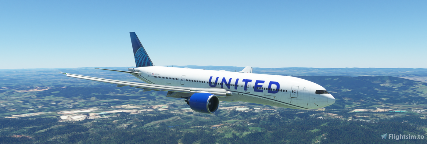 UNITED COLORS BLUE 777-200 for Microsoft Flight Simulator | MSFS
