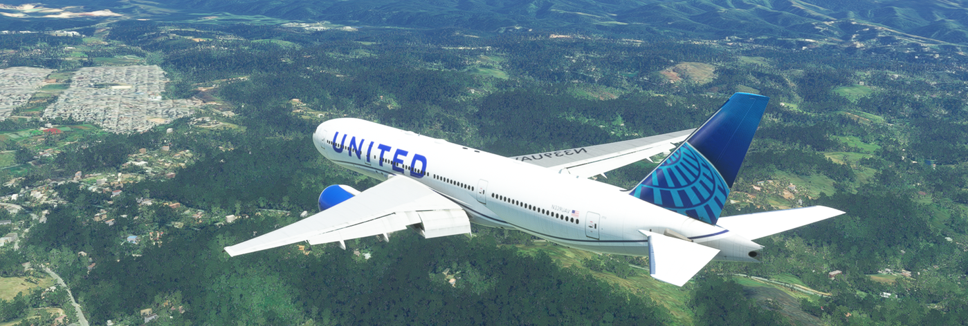 UNITED COLORS BLUE 777-200 for Microsoft Flight Simulator | MSFS