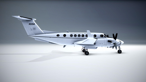 US Army MC-12V Super King Air - White for Microsoft Flight Simulator | MSFS