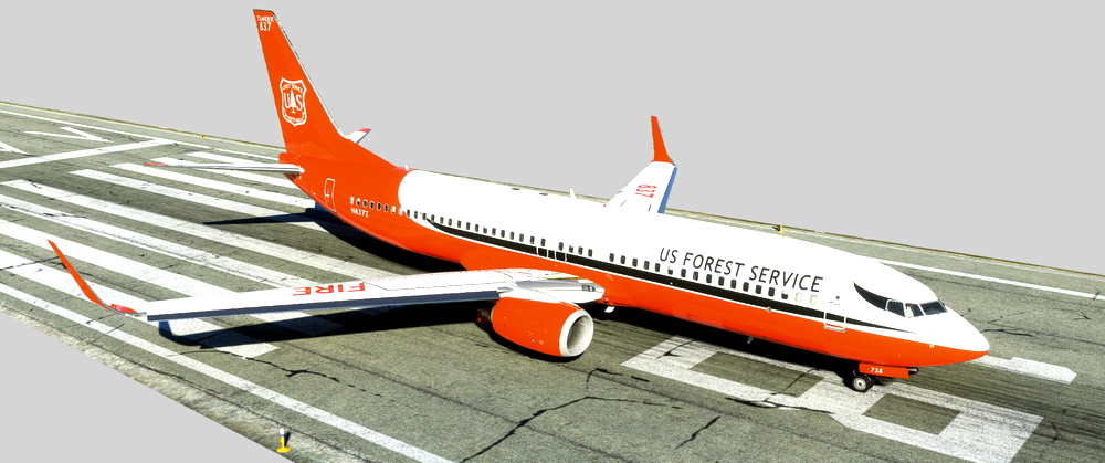 USFS 'Tanker 837' - FICTIONAL 737-800 AIRTANKER for Microsoft Flight ...