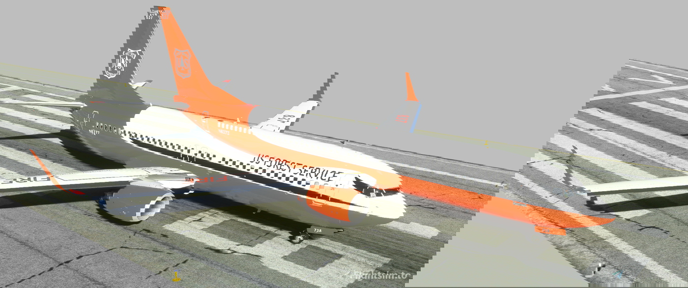 USFS 'Tanker 837' - FICTIONAL 737-800 AIRTANKER for Microsoft Flight ...