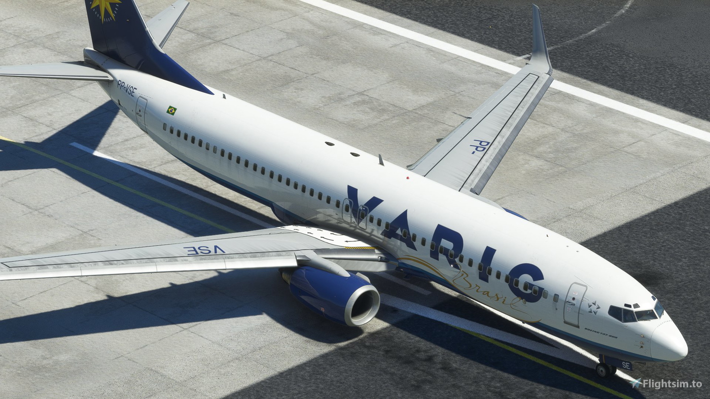 VARIG 737-800 PP-VSE PMDG (circa 2005) for Microsoft Flight Simulator ...