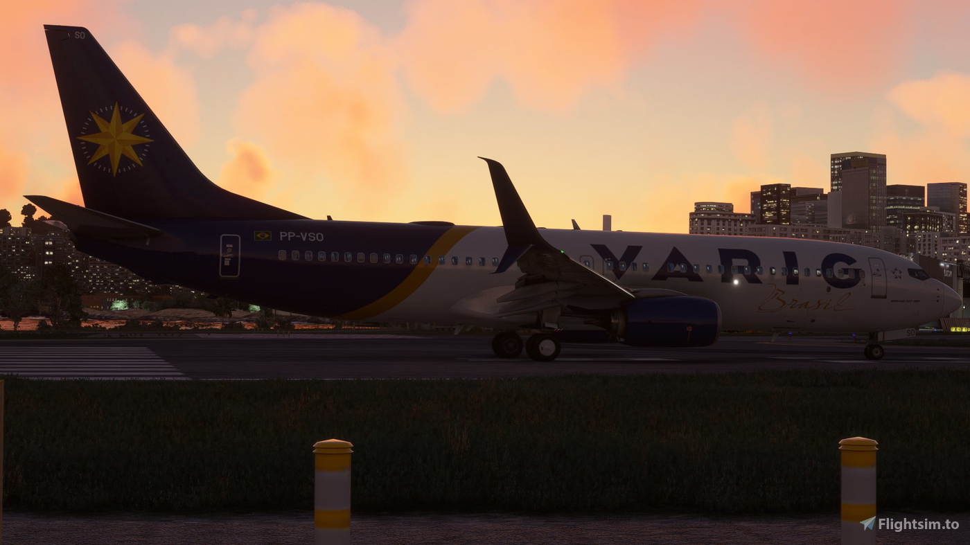 VARIG 737-800 PP-VSO PMDG (PT-SSO based) for Microsoft Flight Simulator ...