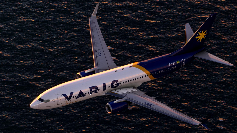VARIG 737-800 PP-VSO PMDG (PT-SSO based) for Microsoft Flight Simulator ...