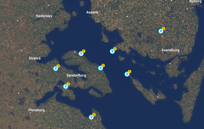 VFR Reporting Points Denmark for Microsoft Flight Simulator | MSFS