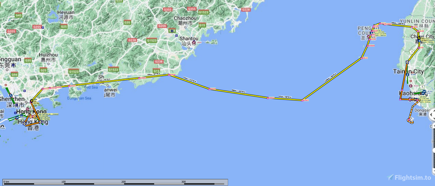 VHHX Kai Tak Hong Kong Flight Plan Pack for Microsoft Flight Simulator ...