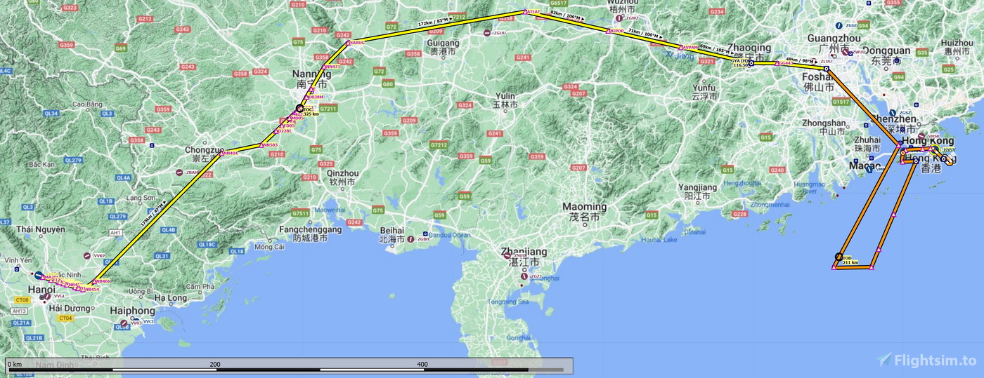 VHHX Kai Tak Hong Kong Flight Plan Pack for Microsoft Flight Simulator ...