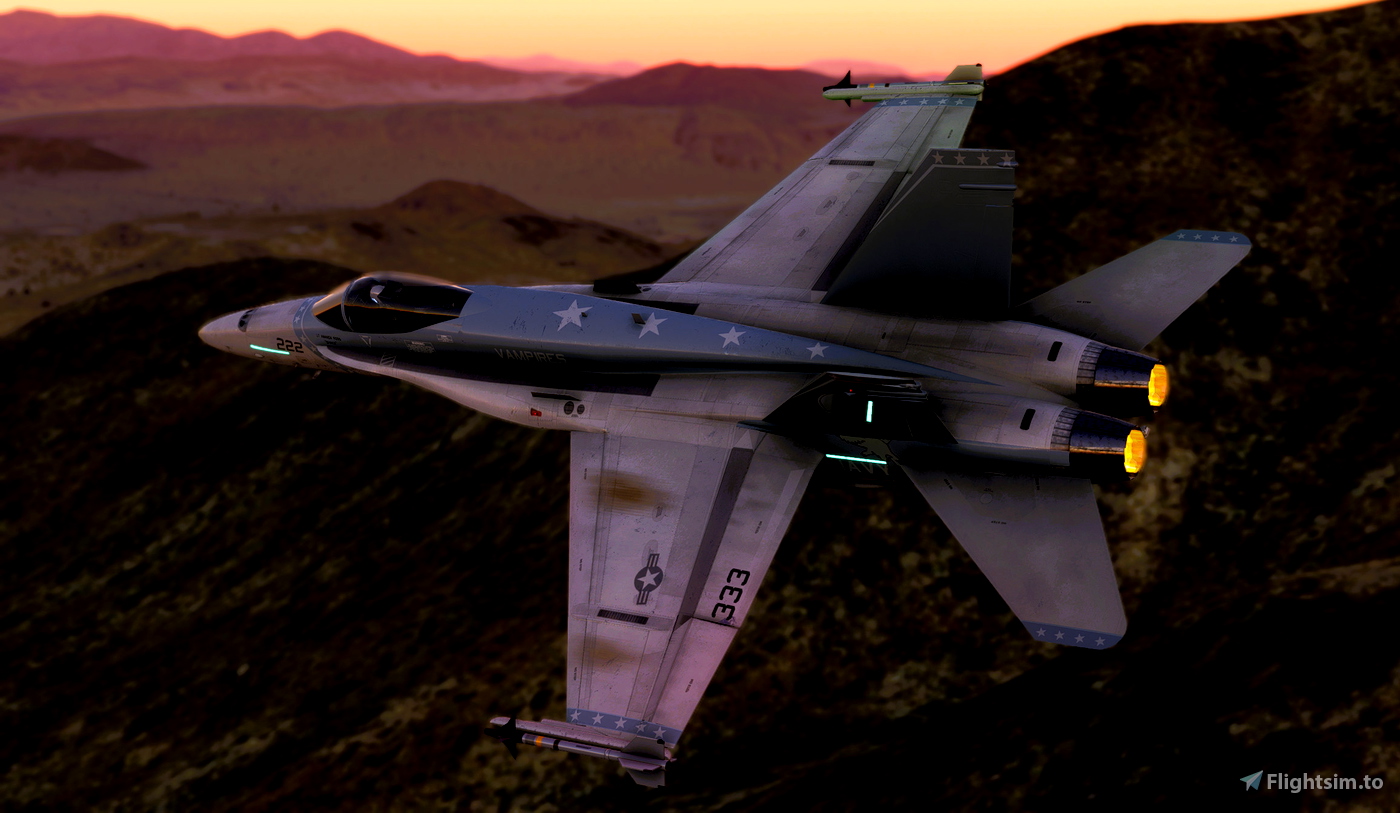 VX-9 Vampires Triple 3 Weathered Skin (V1.1) für Microsoft Flight ...