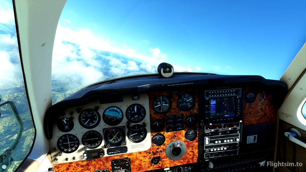 Walnut Burl Panel for Carenado V35B Bonanza for Microsoft Flight ...