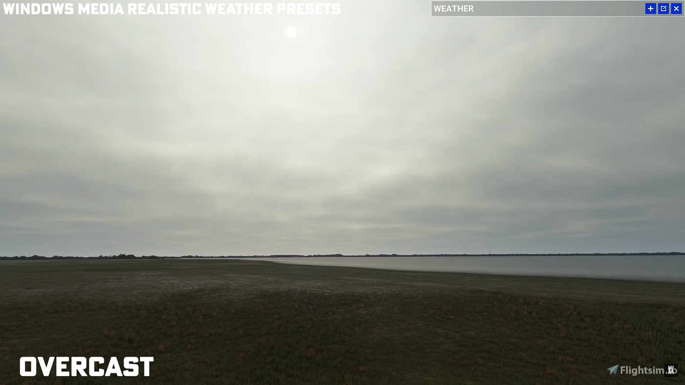 WINDOWS MEDIA REALISTIC WEATHER PRESETS for Microsoft Flight Simulator ...