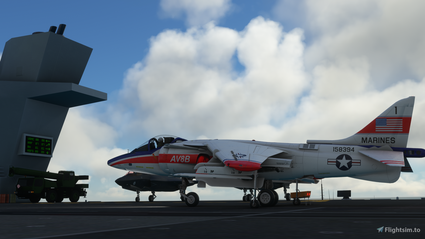 YAV-8B Harrier II prototype repaint for Microsoft Flight Simulator | MSFS
