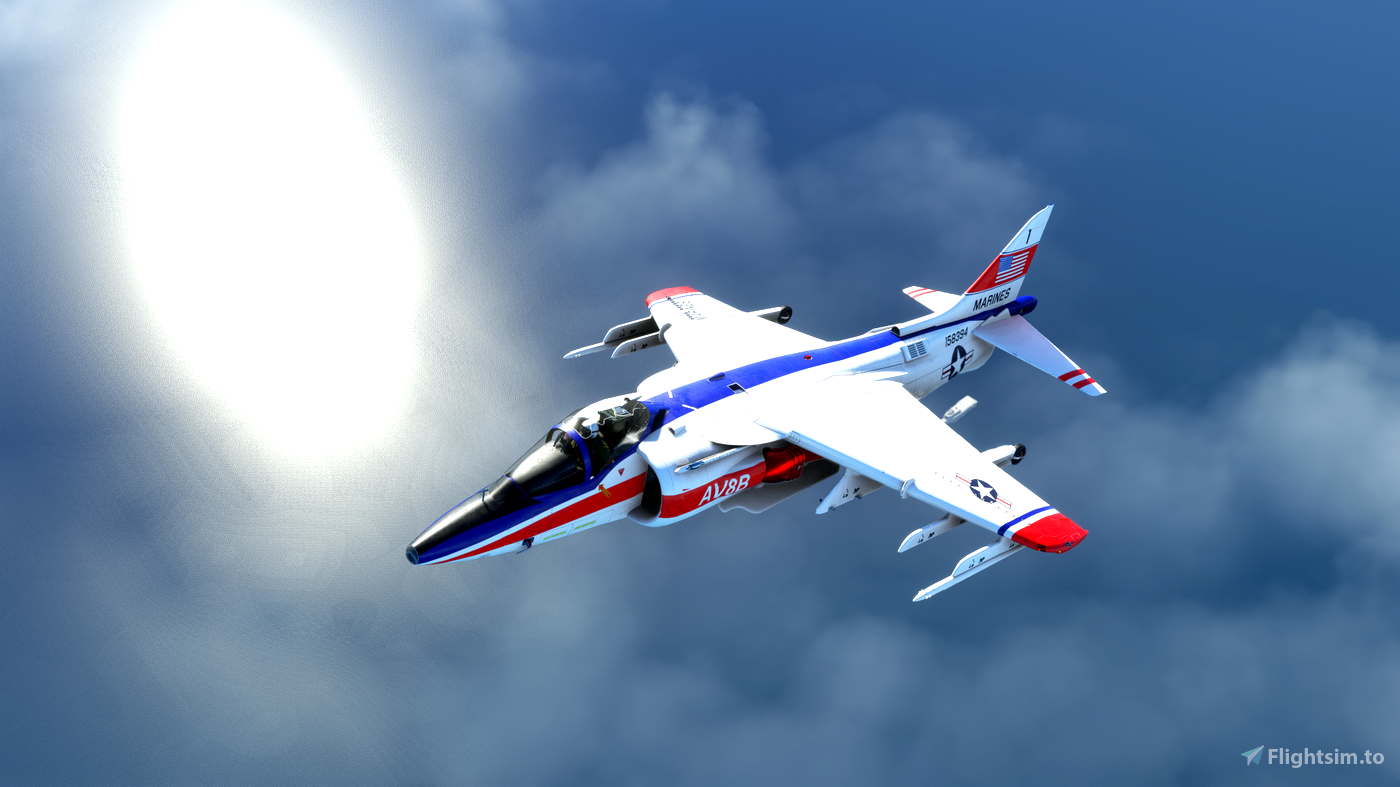YAV-8B Harrier II prototype repaint für Microsoft Flight Simulator | MSFS