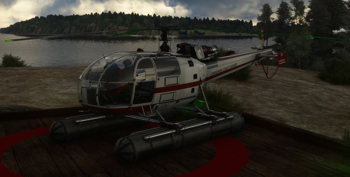 Canadian Coast Guard Taog Alouette III C-FCAZ 70s Livery for Microsoft ...
