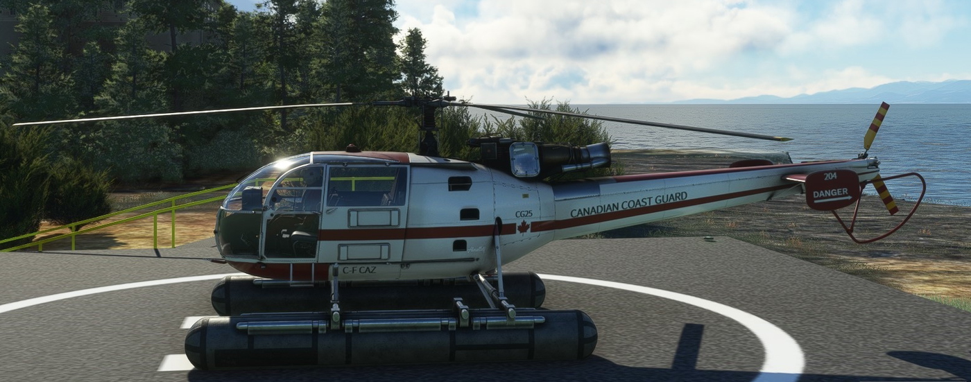 Canadian Coast Guard Taog Alouette III C-FCAZ 70s Livery for Microsoft ...