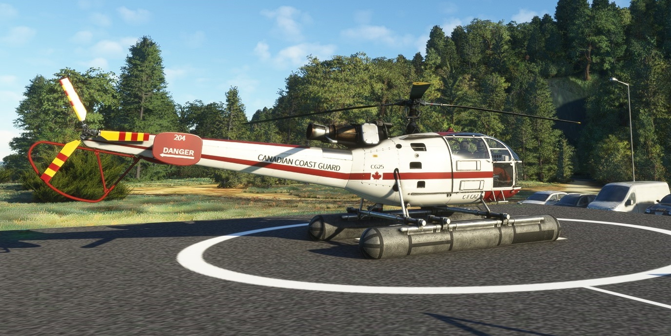 Canadian Coast Guard Taog Alouette III C-FCAZ 70s Livery for Microsoft ...