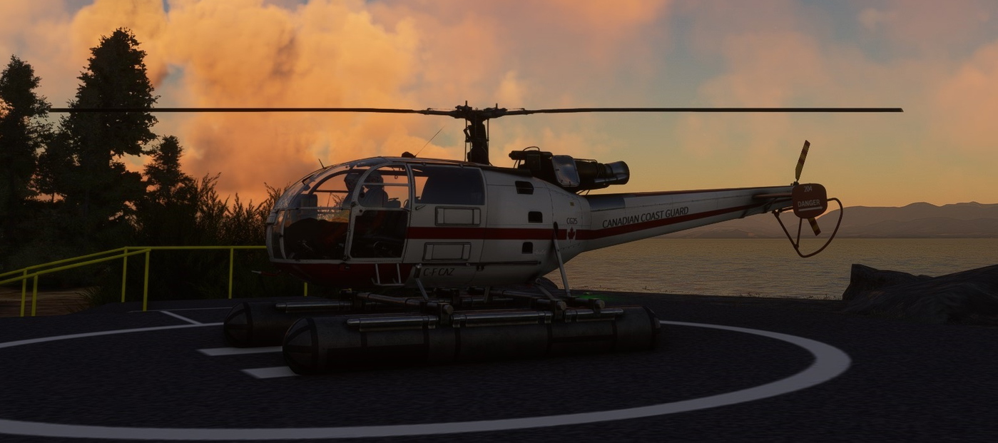 Canadian Coast Guard Taog Alouette III C-FCAZ 70s Livery for Microsoft ...