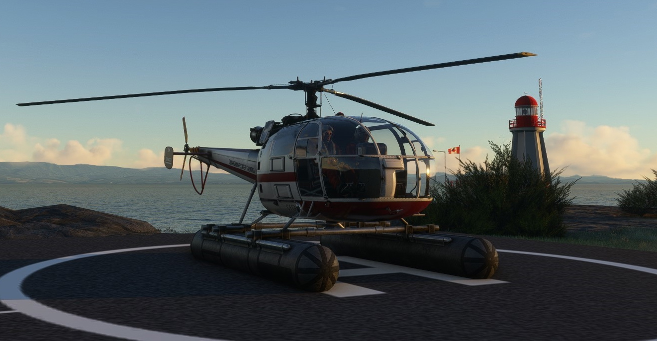 Canadian Coast Guard Taog Alouette III C-FCAZ 70s Livery for Microsoft ...