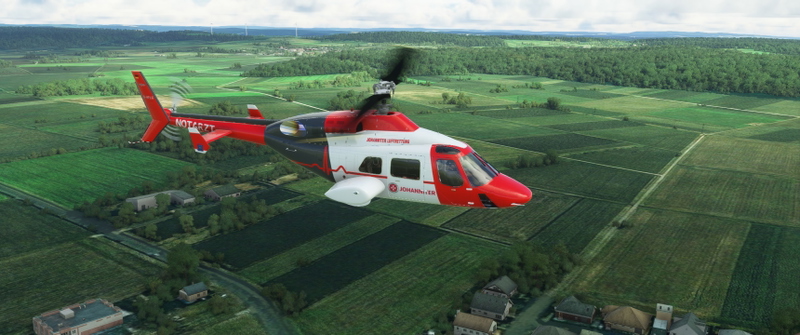 Livery Bell 222B Johanniter D-HFLG for Microsoft Flight Simulator | MSFS