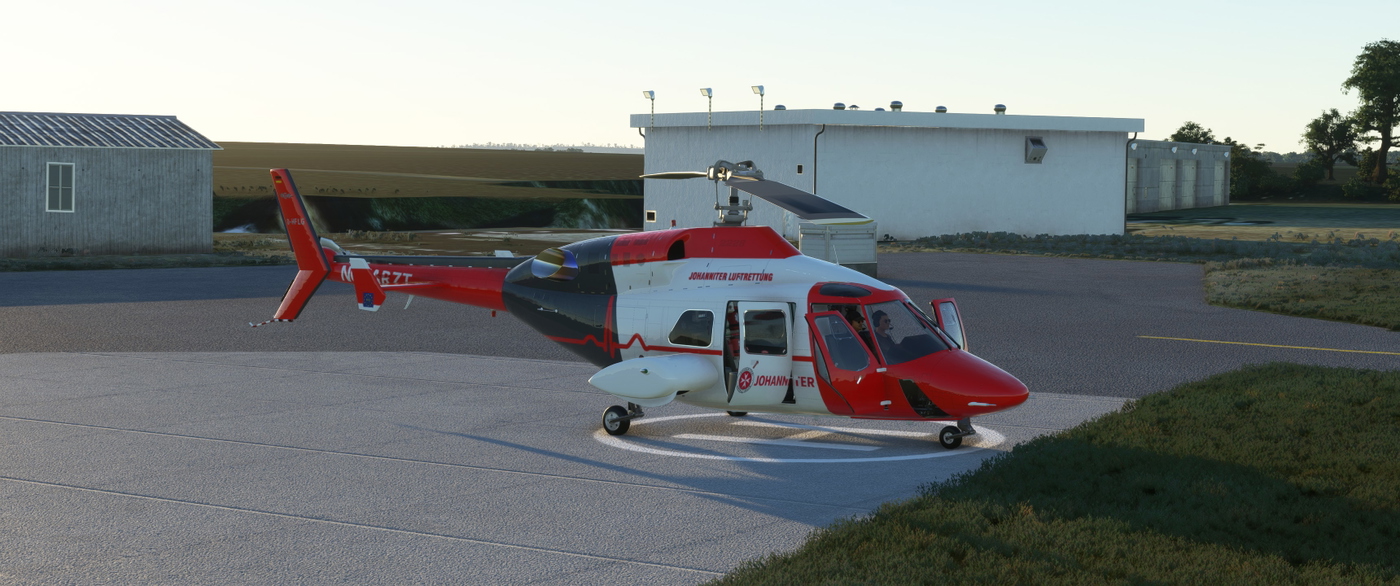 Livery Bell 222B Johanniter D-HFLG for Microsoft Flight Simulator | MSFS