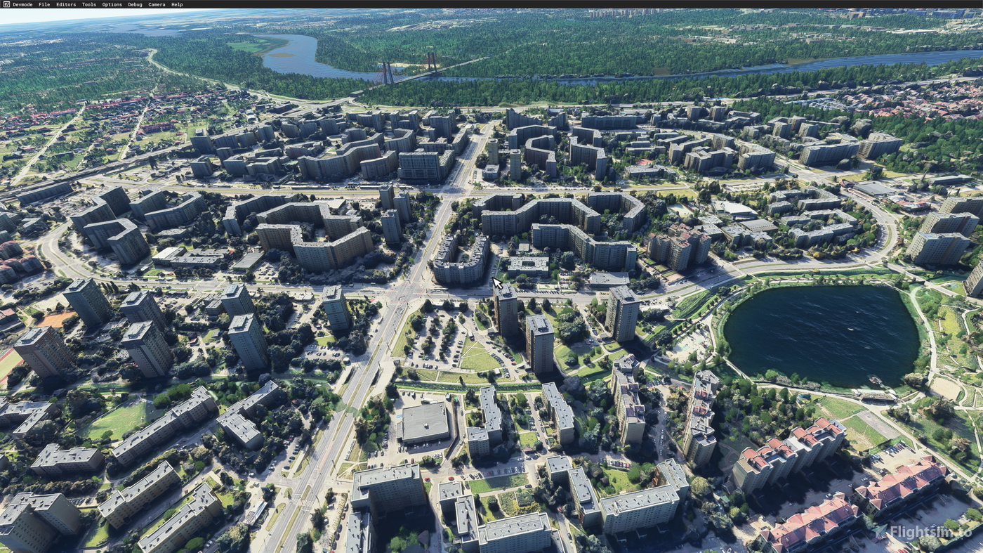 Warsaw additional East part のために Microsoft Flight Simulator | MSFS