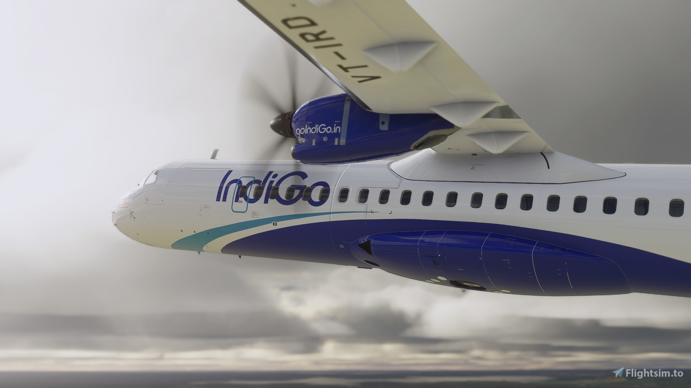 [4K] IndiGo ATR 72-600 (VT-IRD) | Asobo/Hans Hartman ATR for Microsoft ...