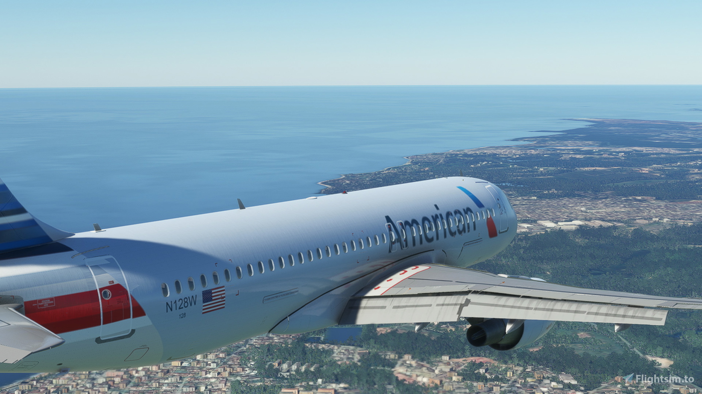 AMERICAN AIRLINES A320 N128W for Microsoft Flight Simulator | MSFS