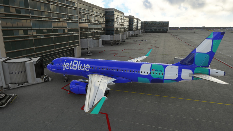 [A32NX] [8K] JetBlue N982JB Blue livery (new livery) for Microsoft ...