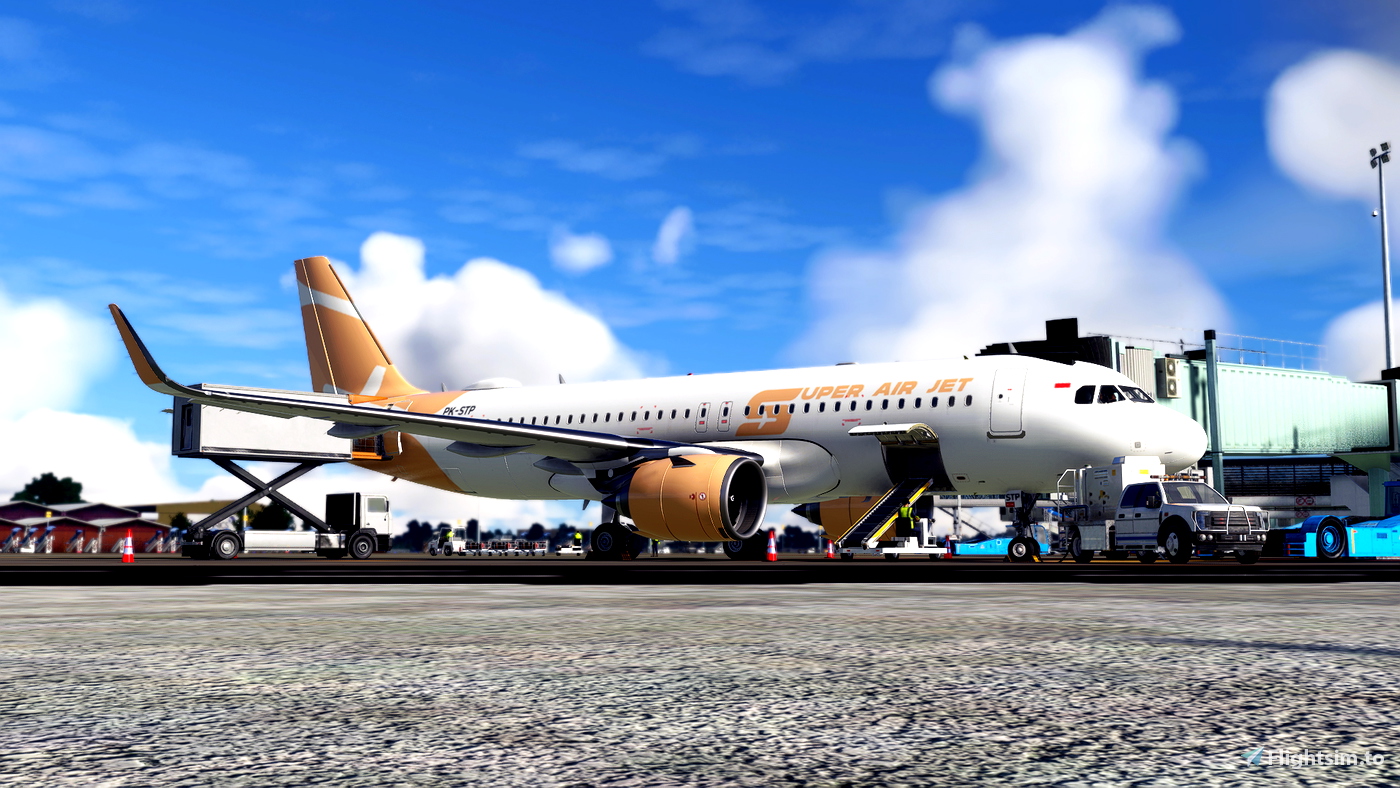 [A32NX] FlyByWire A320 | Super Air Jet | 4 Pack 8K | PK-SJZ,STG,STH,STP ...
