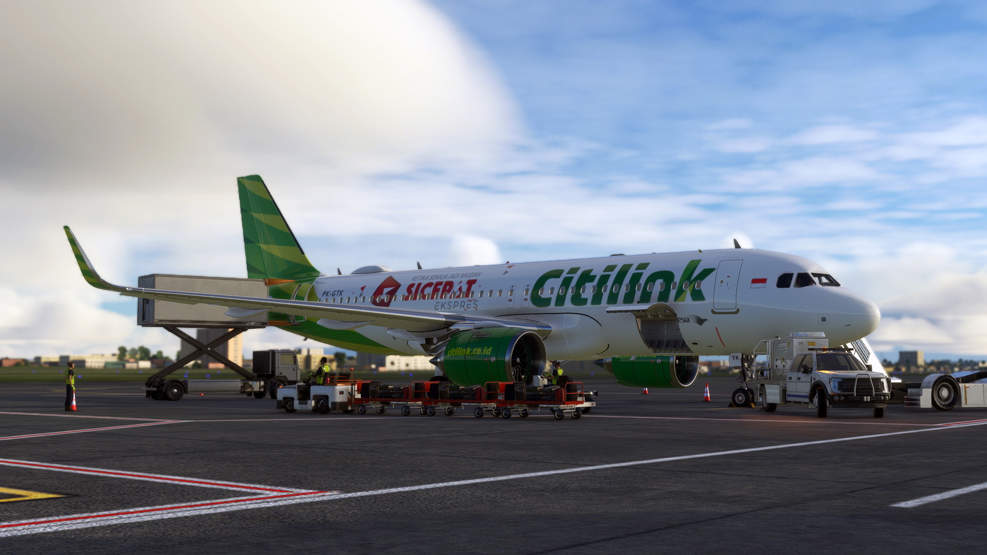 [A32NX] FlyByWire A320 NEO Citilink "SICEPAT" Livery PK-GTK, GQJ, GQG ...