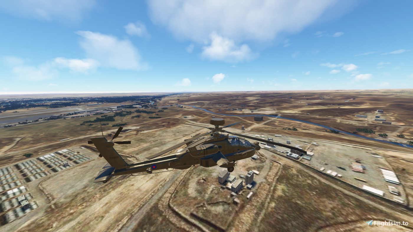 AH-64 Apache - RAF Desert for Microsoft Flight Simulator | MSFS