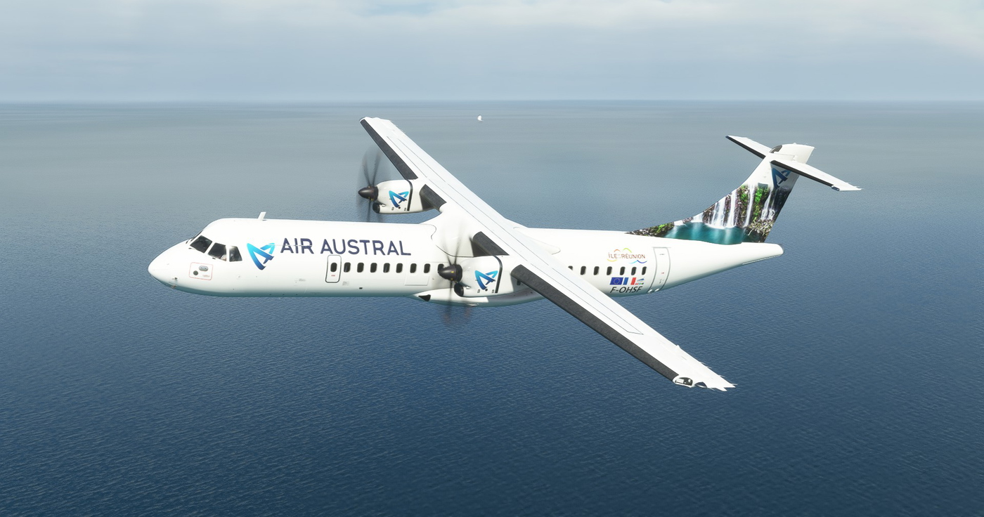 Air Austral "2012 livery" "Cascade" Hans Hartmann ATR 72-600 for ...