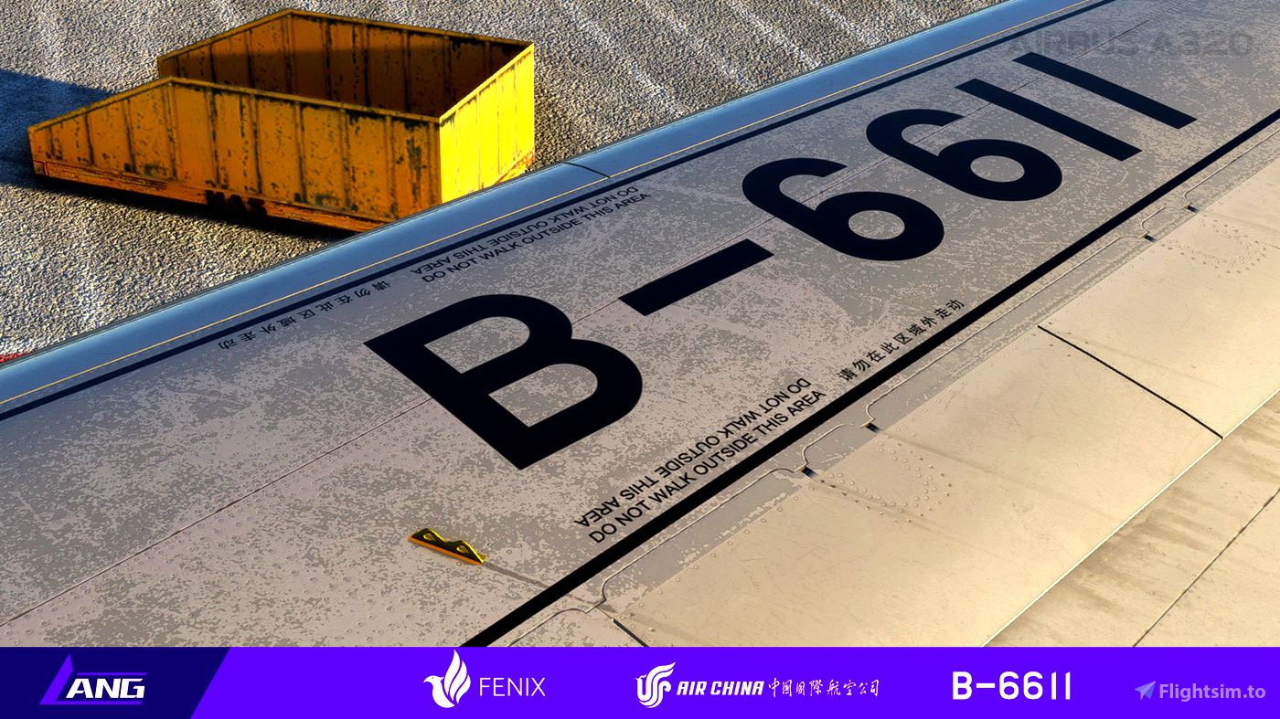 Air China B-6611 8K Fenix A320 Cabin 对于 Microsoft Flight Simulator | MSFS