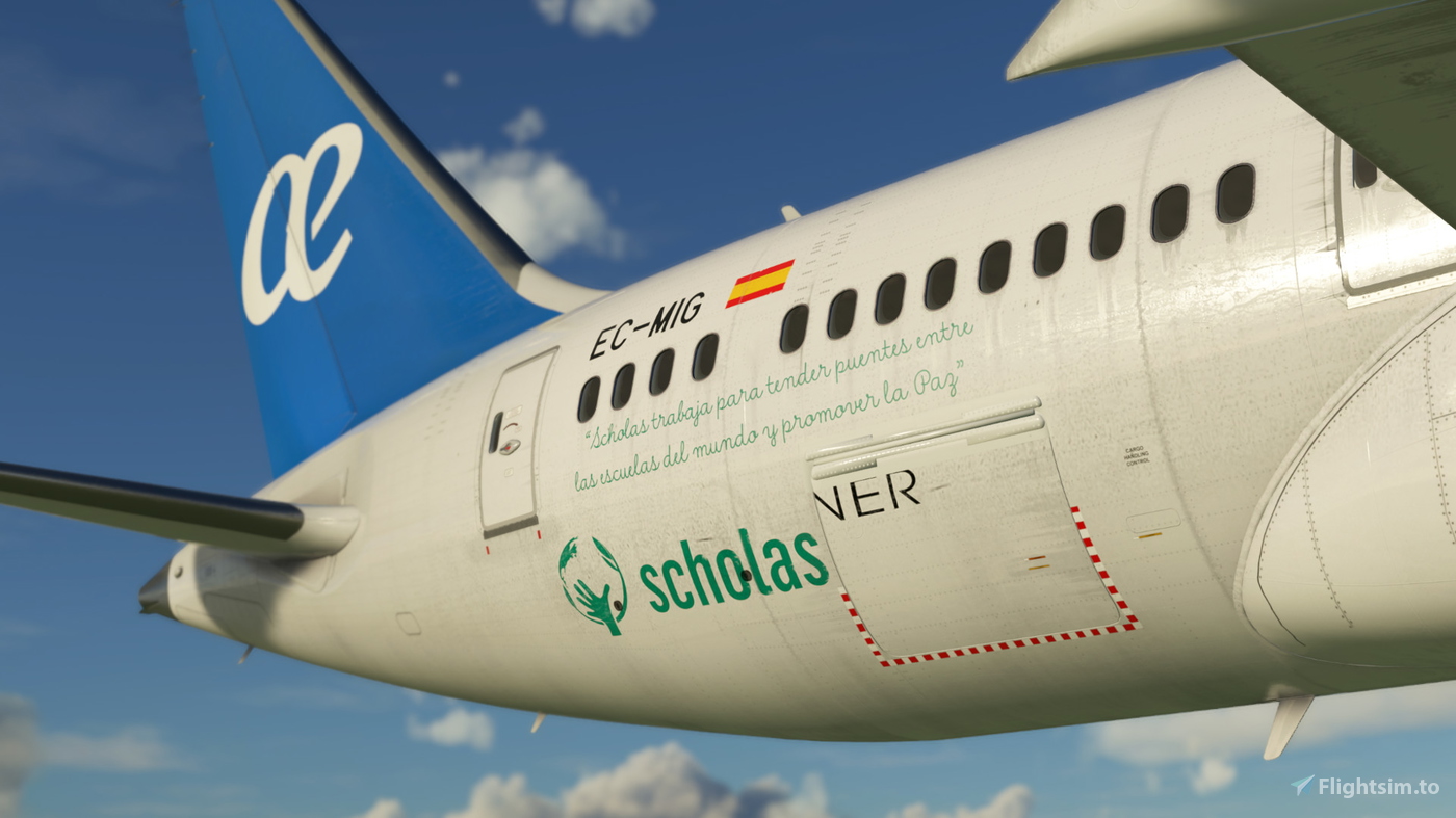 Air Europa EC-MIG "Scholas" Sticker | Kuro B787-8 V2 for Microsoft ...