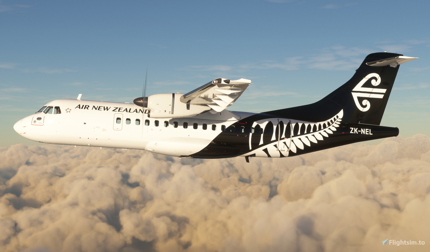 Air New Zealand ZK-NEL Fern Livery (Fictional) | Expert Series (Asobo) ATR 42-600 [4K] for ...